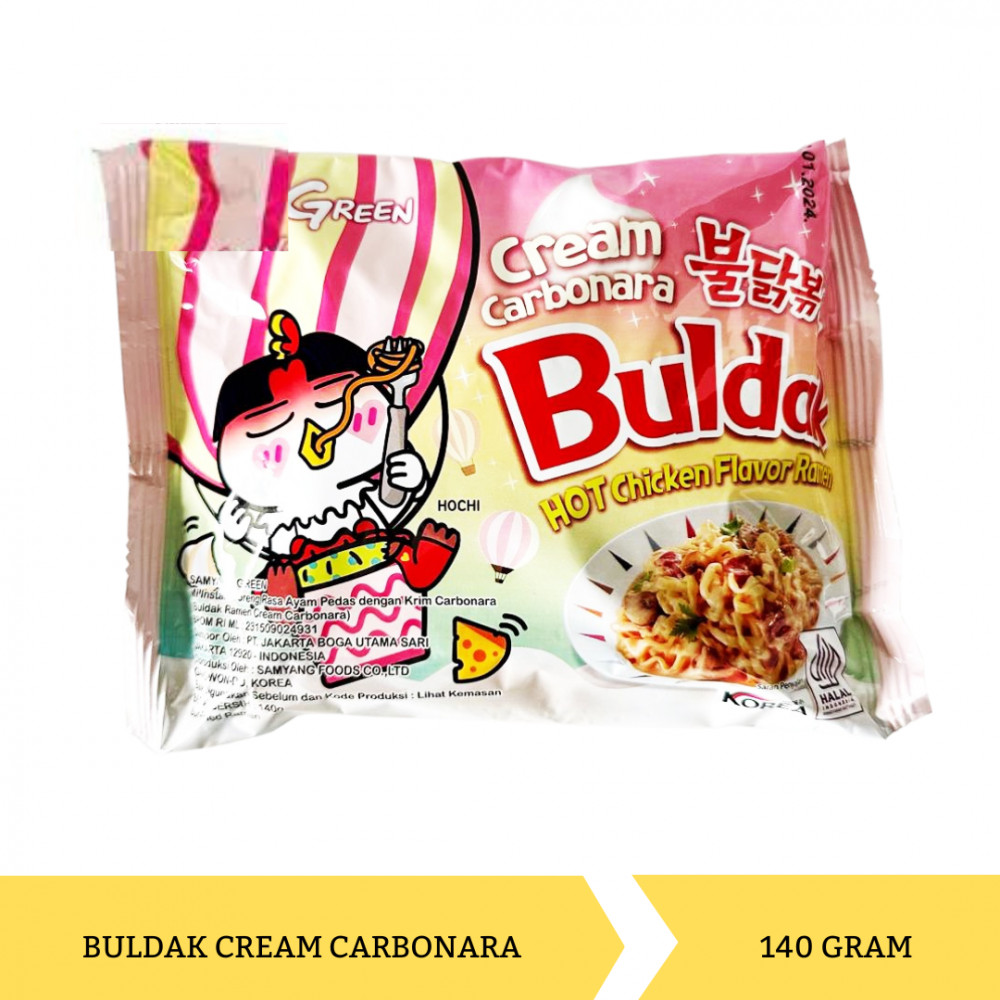 Mega Swalayan - SAMYANG RAMEN CREAM CARBONARA 140G X 40