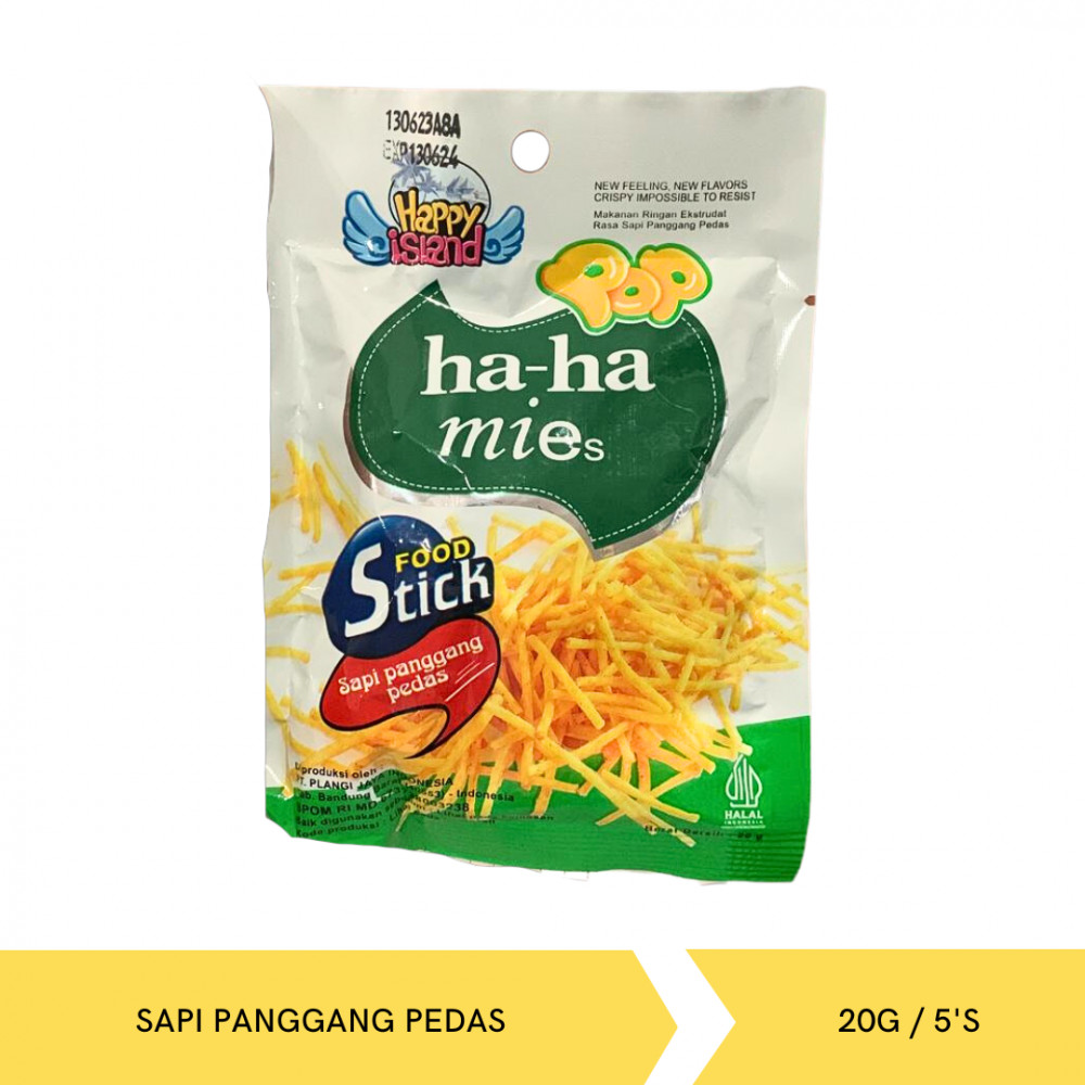 Mega Swalayan - HAPPY ISLAND HA-HA MIE SAPI PG PDS PACK 5`S/20G X 20
