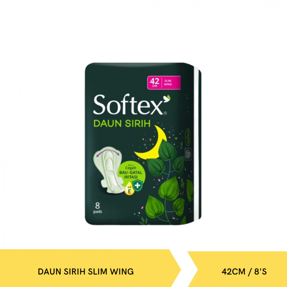 Mega Swalayan - SOFTEX DAUN SIRIH SLIM WING 42CM/8`S X 30