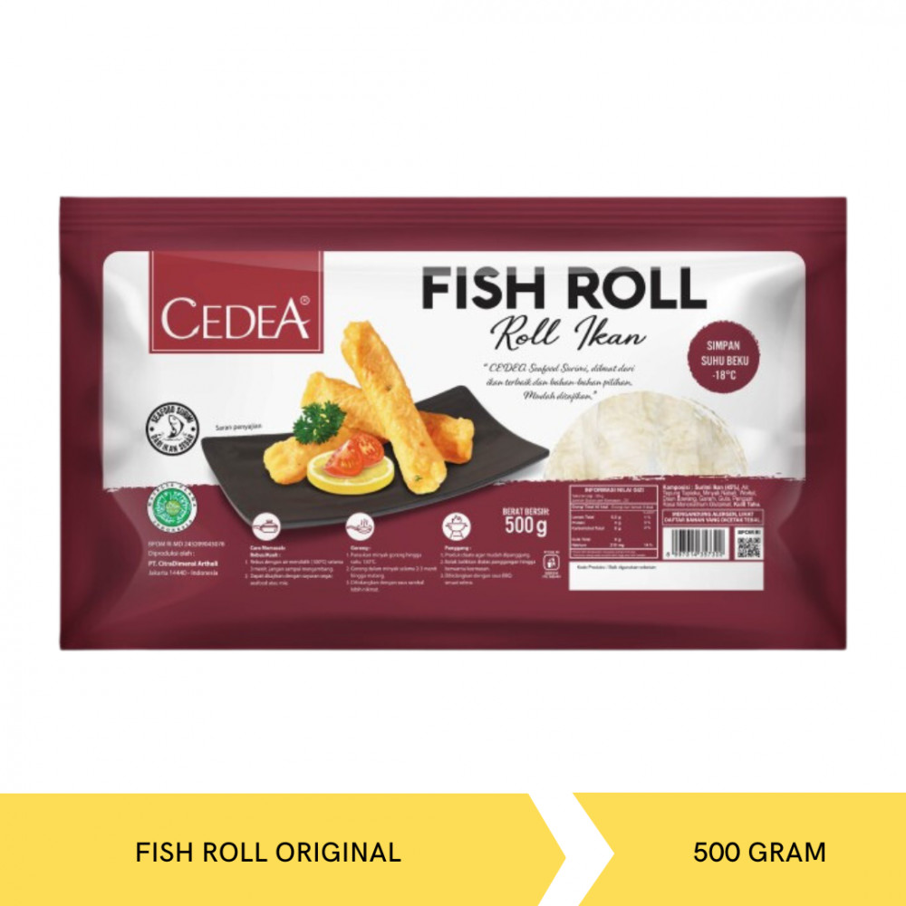 Mega Swalayan - CEDEA FISH ROLL ORIGINAL 500G X 12