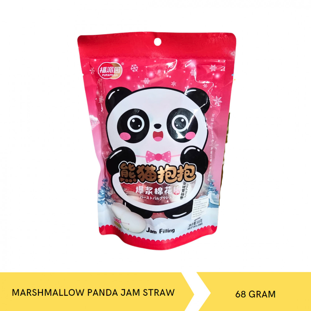 Mega Swalayan - FUPAIYUAN MARSHMALLOW PANDA JAM STRAW 68G X 36