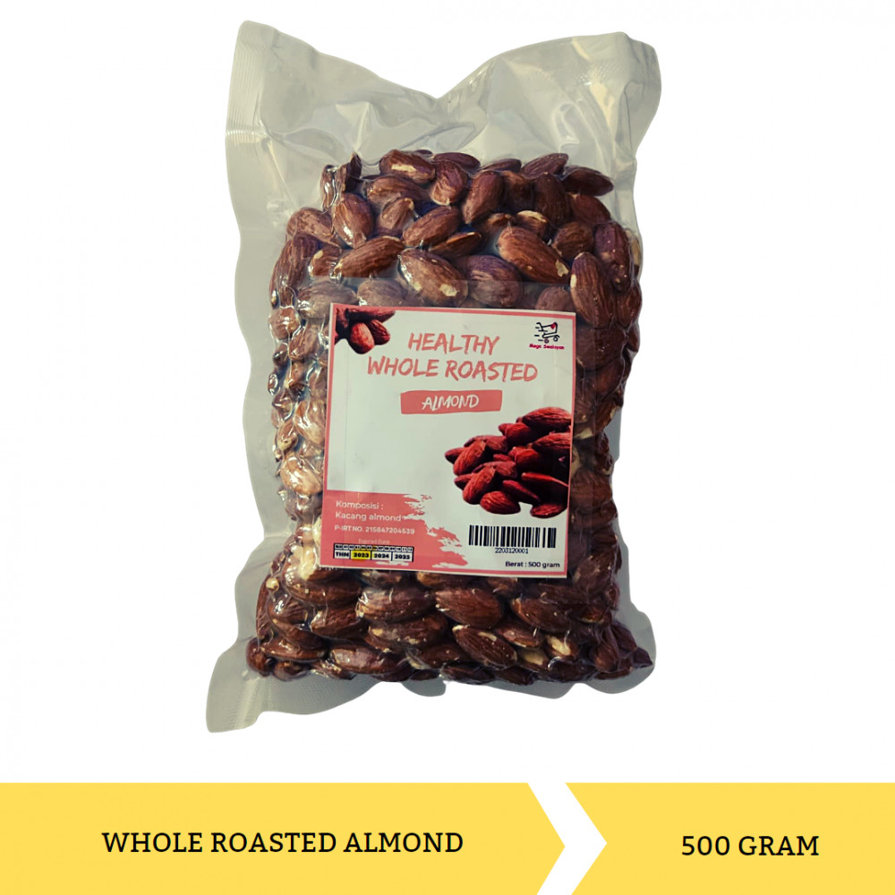 Mega Swalayan - WHOLE ROASTED ALMOND 500G