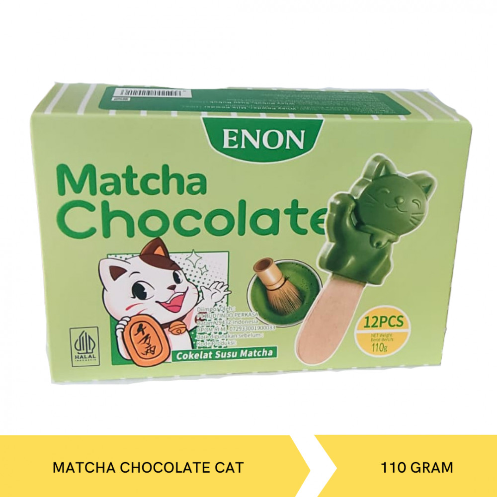 Mega Swalayan - ENON MATCHA CHOCO CAT 110G X 24