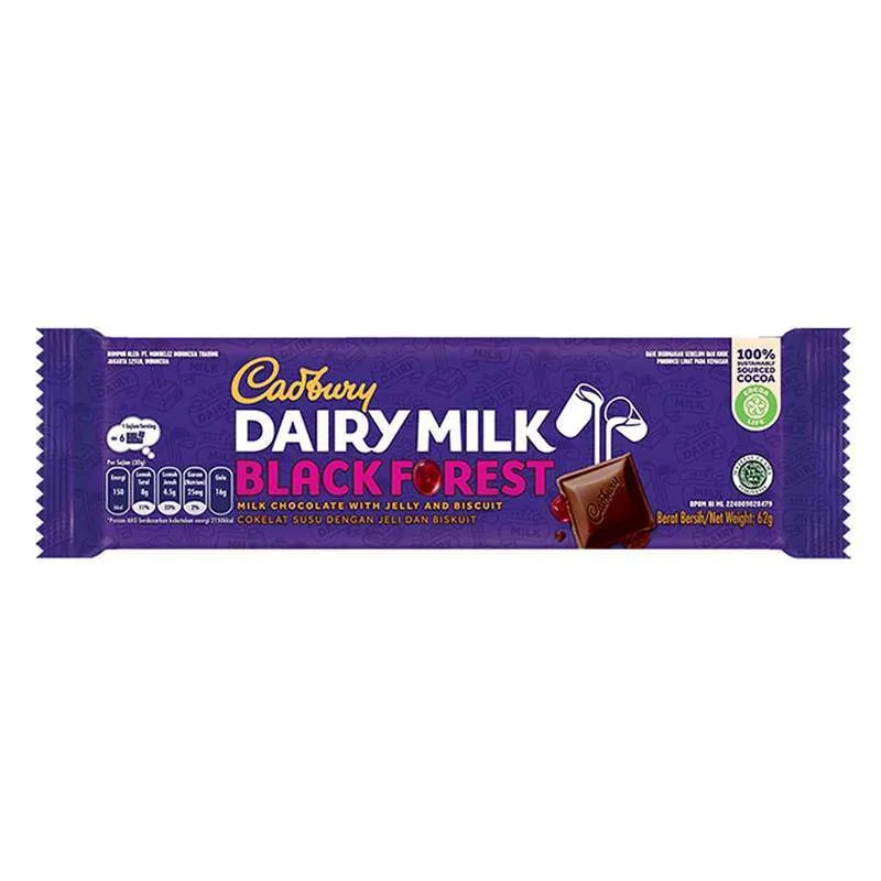 Mega Swalayan - CADBURY DAIRY MILK BLACK FOREST 62G X 24
