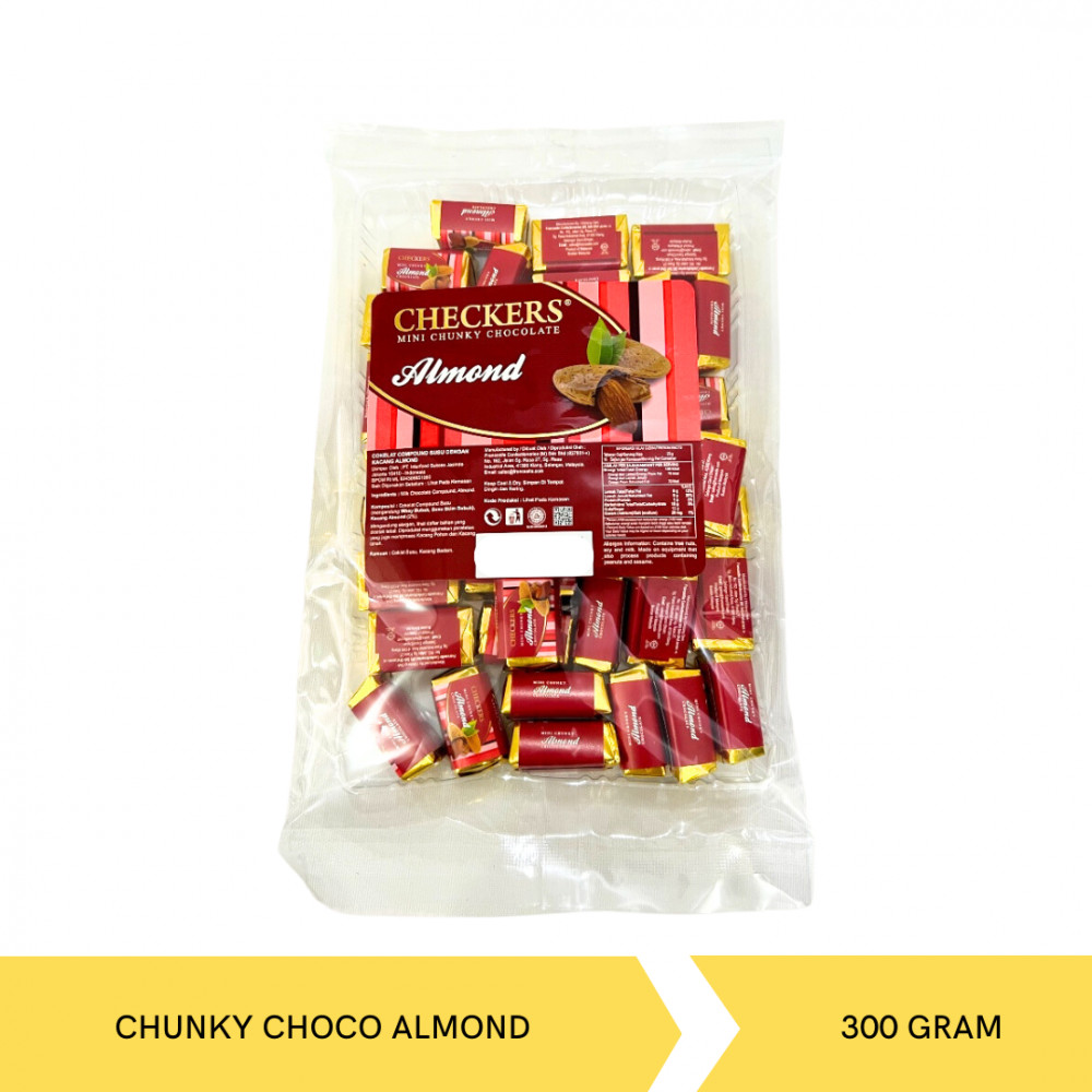 Mega Swalayan - CHECKERS MINI CHUNKY CHOCO ALMOND 300G X 30