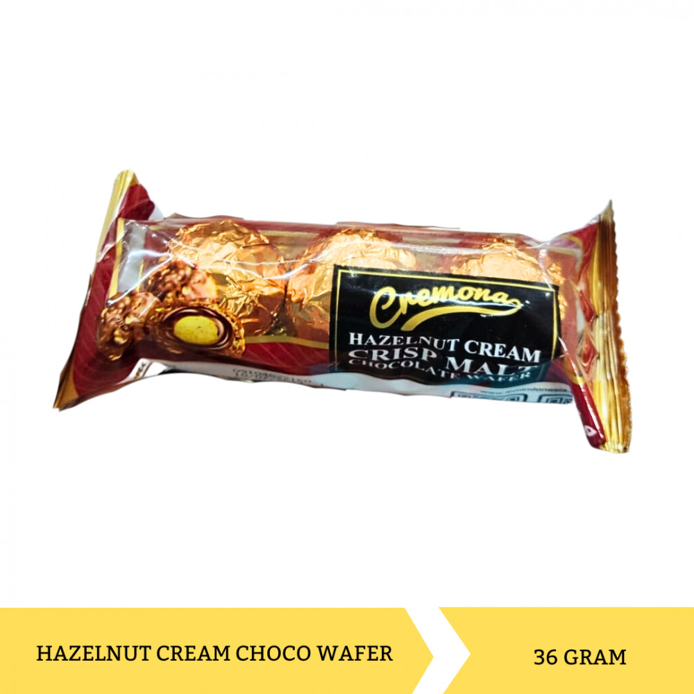 Mega Swalayan - CREMONA HAZEL CREAM CHOCO WAFER T3 36G X 12