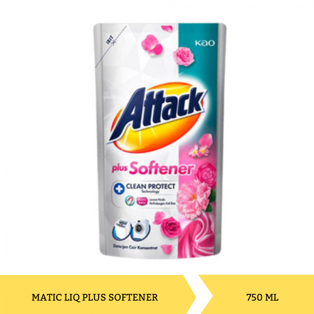Mega Swalayan - ATTACK MATIC LIQ PLUS SOFTENER 750ML X 12