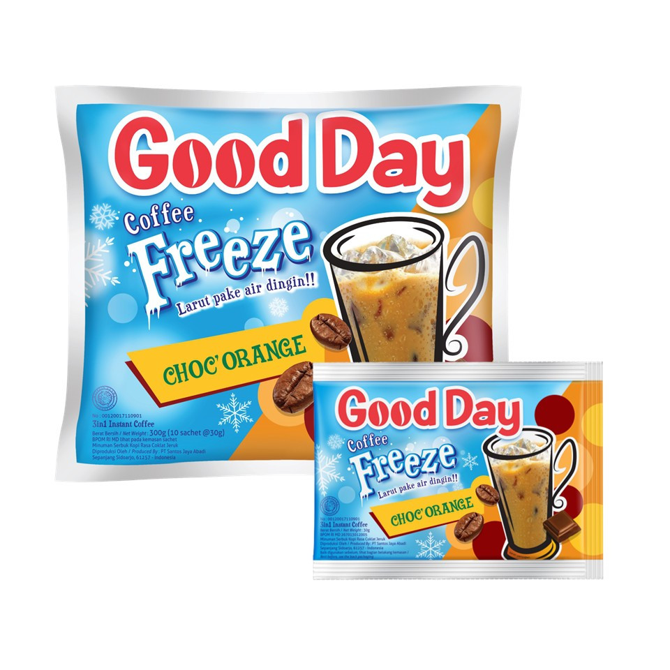 Mega Swalayan - GOOD DAY CHOCO+ORANGE BAG 30G/10`S X 12