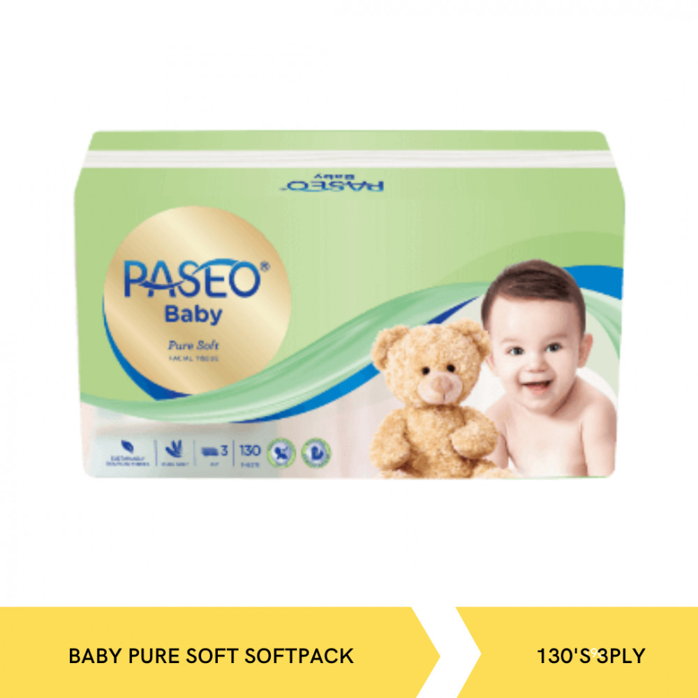 Mega Swalayan - PASEO BABY PURE SOFT SOFTPACK 130`S 3PLY X 40