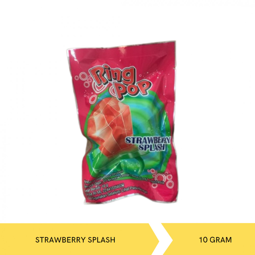 Mega Swalayan - RING POP CANDY STRAW 10G X 24