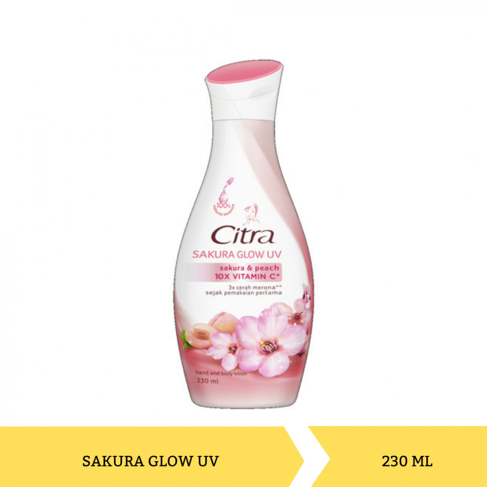 Mega Swalayan - CITRA HBL SAKURA GLOW UV 210ML-N/A