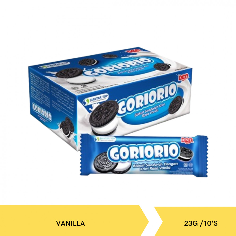 Mega Swalayan - GORIORIO BISKUIT VANILLA KTK 23G/10`S X 12