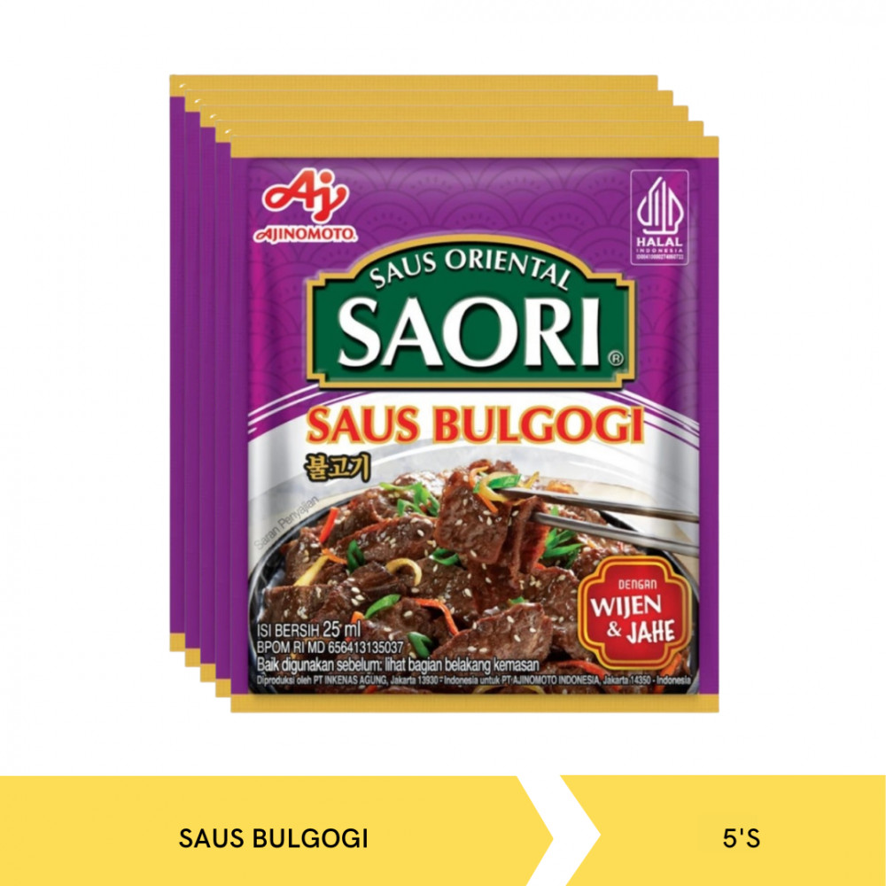 Mega Swalayan - SAORI SAUS BULGOGI PACK 25ML/5`S X 16