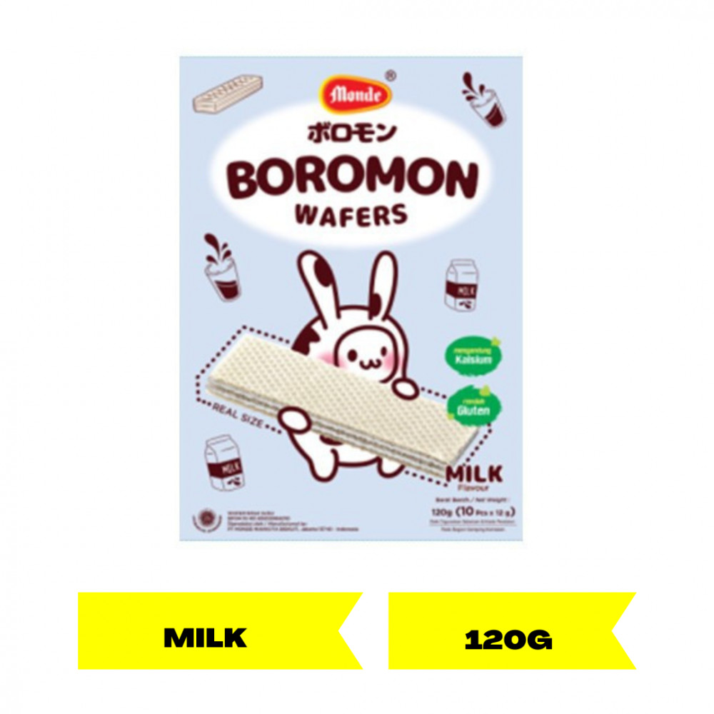 Mega Swalayan - MONDE BOROMON WAFER MILK KTK 120G X 24