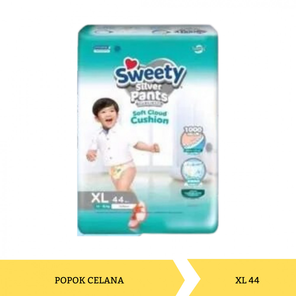 Mega Swalayan - SWEETY SILVER PANTS XL42 X 6