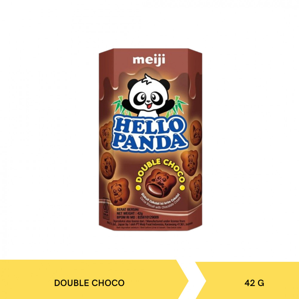 Mega Swalayan - MEIJI HELLO PANDA DOUBLE CHOCO 42G X 10