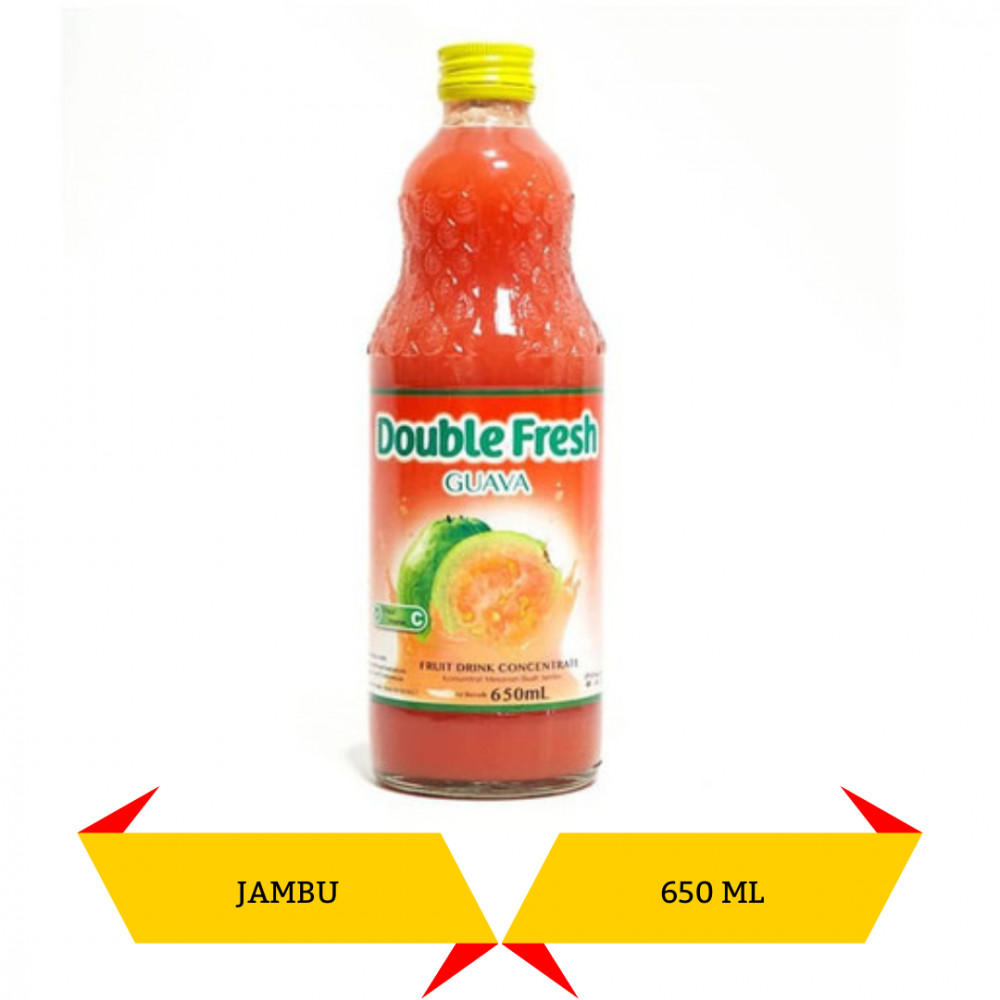 Mega Swalayan - DOUBLE FRESH FRUIT DRINK GUAVA 650ML X 12