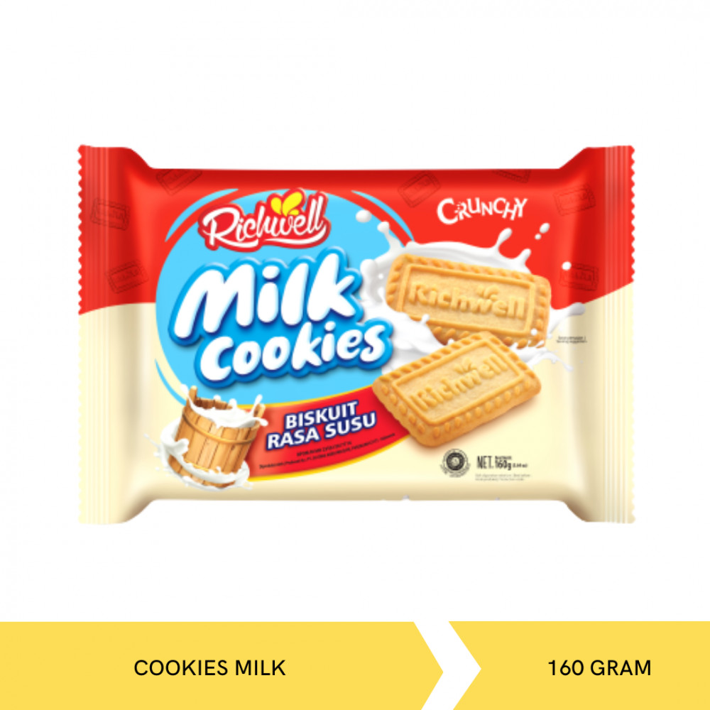 Mega Swalayan - RICHWELL COOKIES MILK 160G X 18