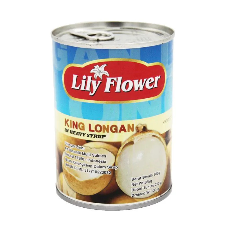 Mega Swalayan - LILY FLOWER LONGAN IN SYRUP 565G X 12 DNR