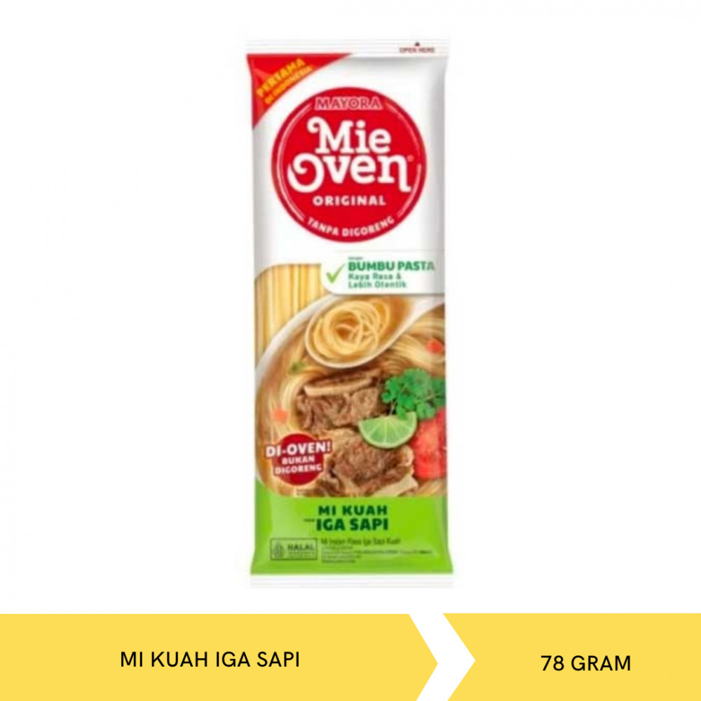 Mega Swalayan - MIE OVEN MI KUAH IGA SAPI 78G X 24