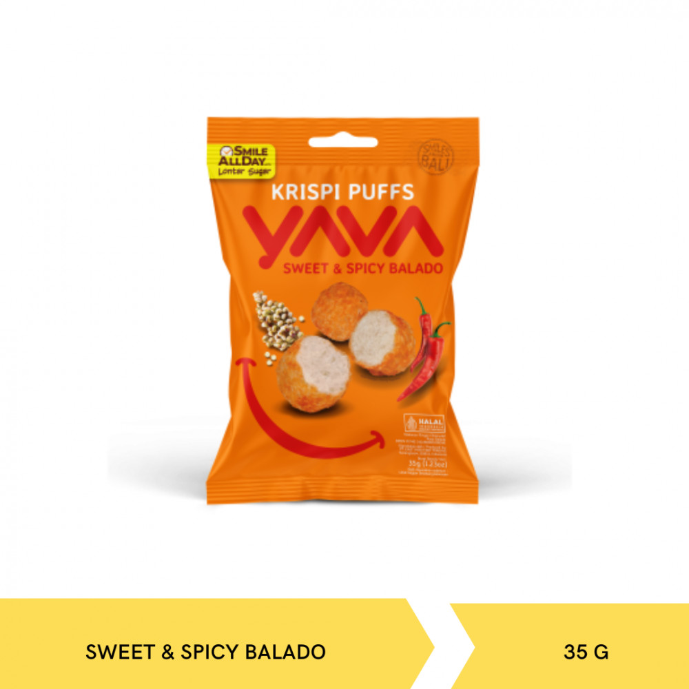 Mega Swalayan - YAVA KRISPI PUFFS SWEET&SPICY BALADO 35G X 12