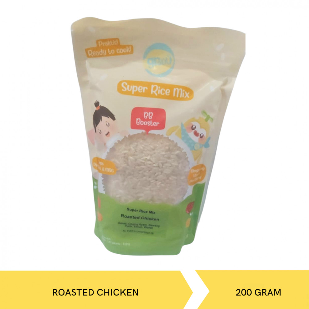 Mega Swalayan - GROUU SUPER RICE MIX ROASTED CHICKEN 200G X 12