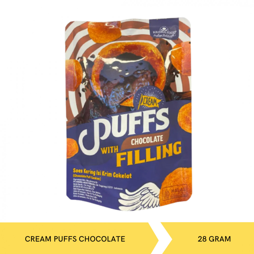 Mega Swalayan - KRISMA FOOD CREAM PUFFS CHOCO 28G X 40