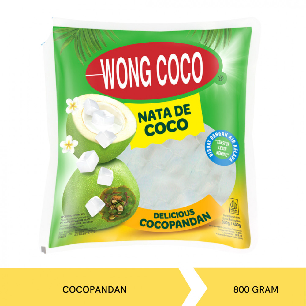 Mega Swalayan - WONGCOCO NATA DE COCO COCOPANDAN 800G X 12
