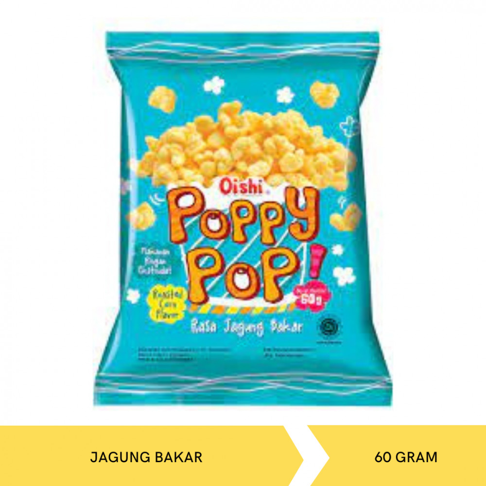 Mega Swalayan - OISHI POPPY POP ROASTED CORN FLAVOR 60G X 24