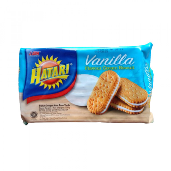 Mega Swalayan - HATARI BISCUIT VANILA CREAM 190G X 21
