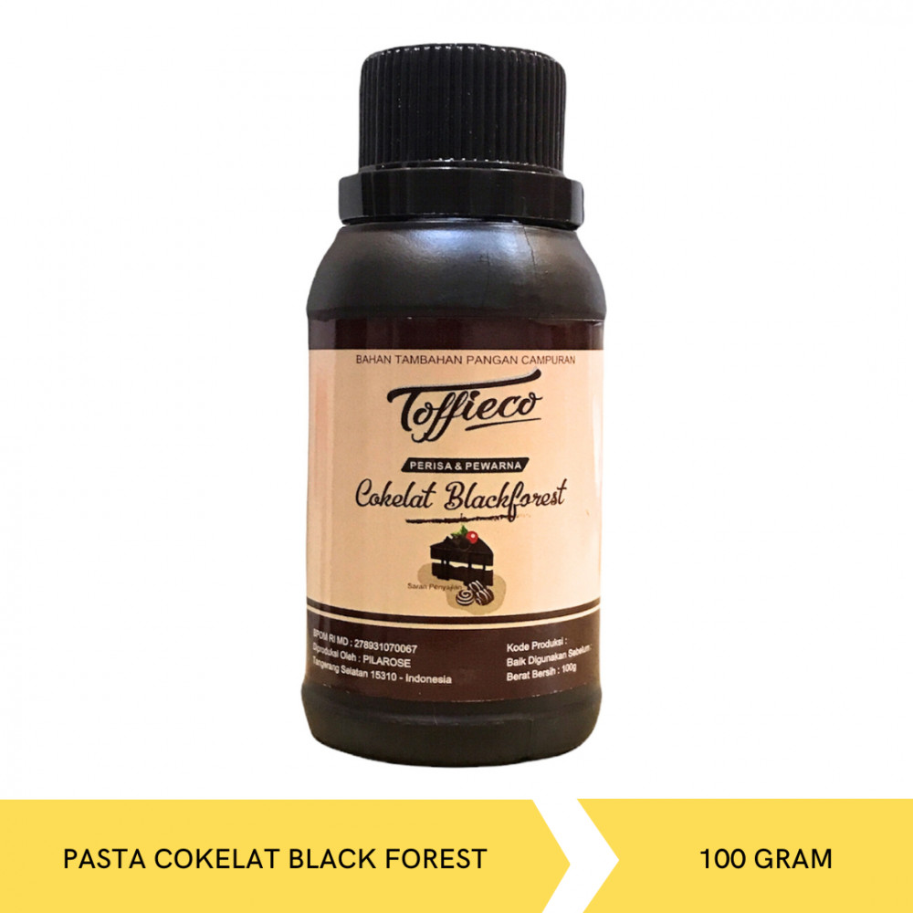 Mega Swalayan - TOFFIECO PASTA COKELAT BLACK FOREST 100G X 24