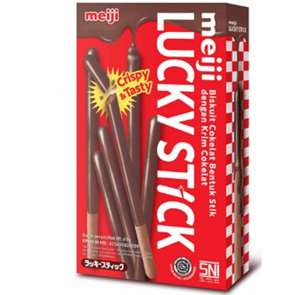 Mega Swalayan - MEIJI LUCKY STICK CHOCO 45G X 10