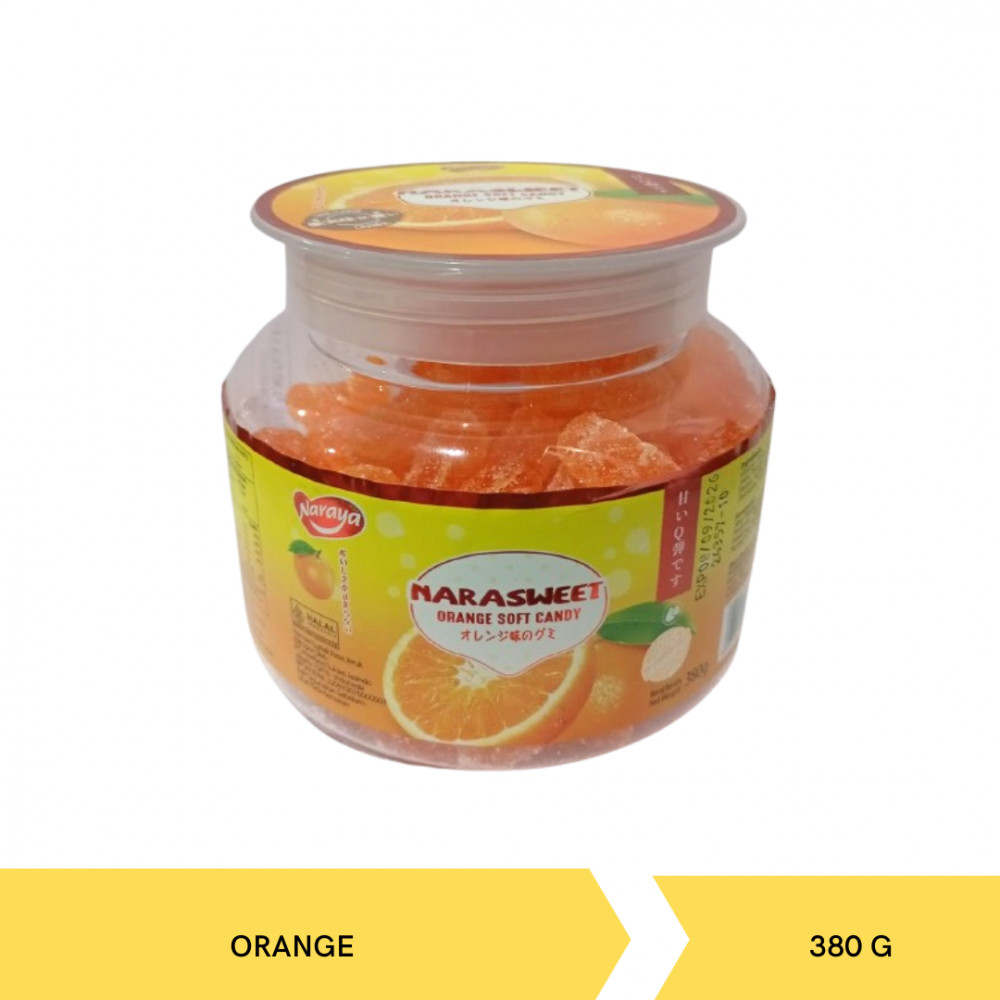 Mega Swalayan - NARAYA NARASWEET ORANGE SOFT CANDY 380G X 24