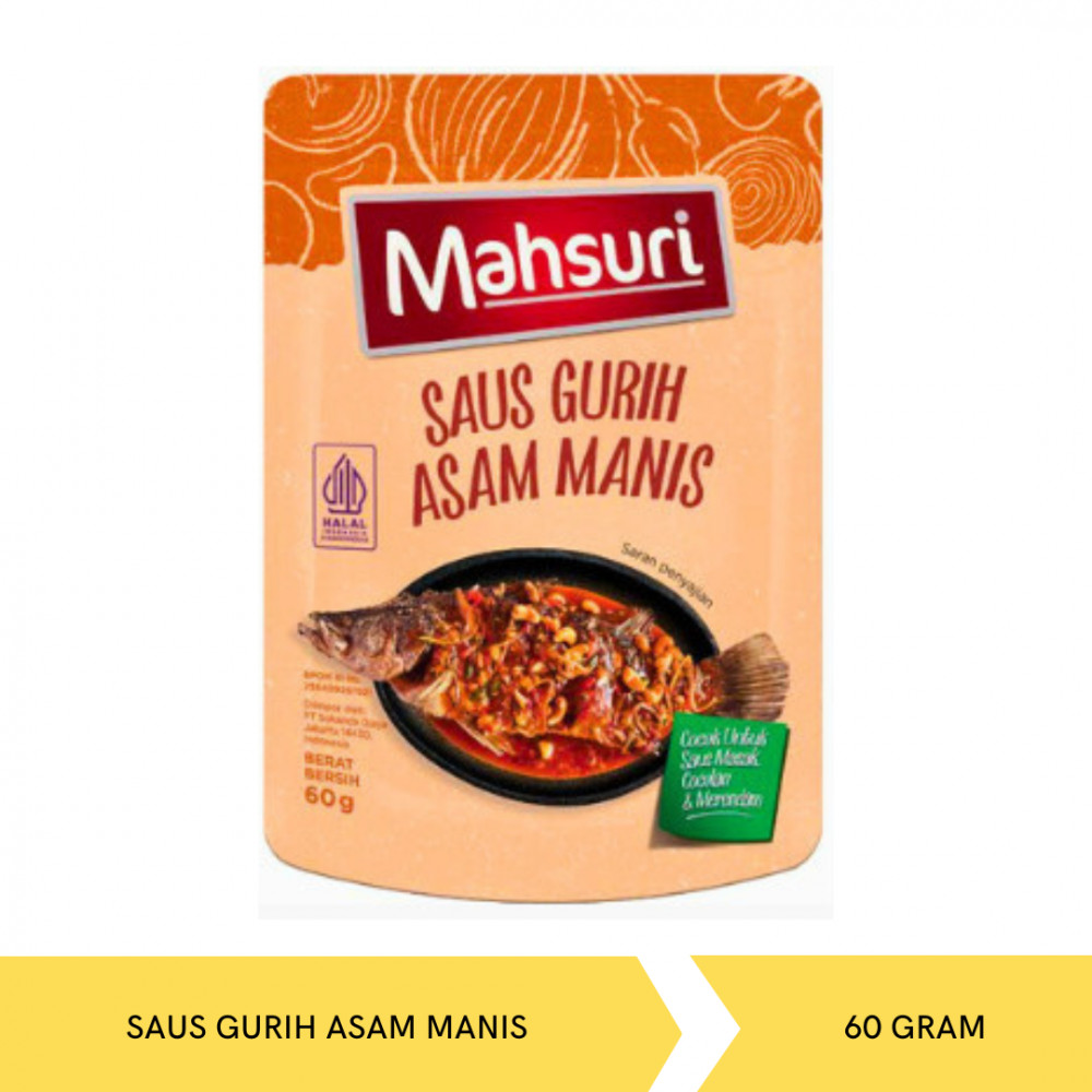 Mega Swalayan - MAHSURI SAUS GURIH ASAM MANIS 60G X 24