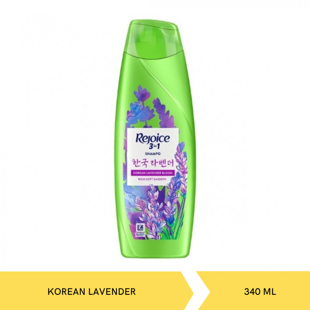 Mega Swalayan - REJOICE SHP KOREAN LAVENDER 340ML