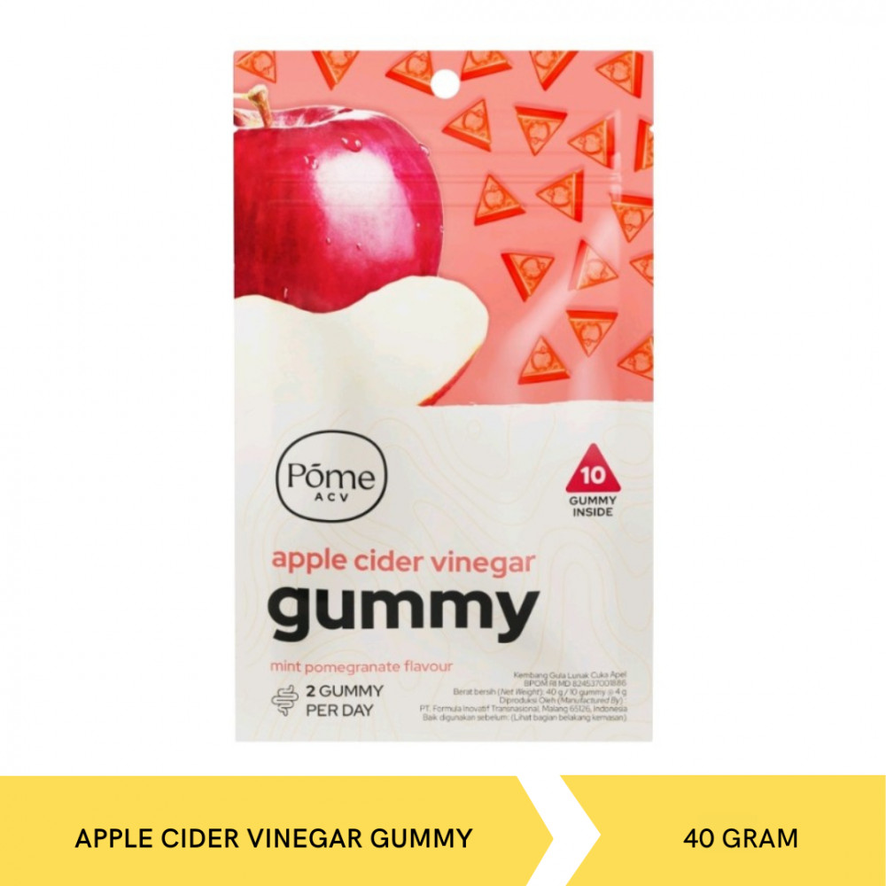 Mega Swalayan - POME GUMMY ACV APPLE CIDER VINEGAR 40GX12