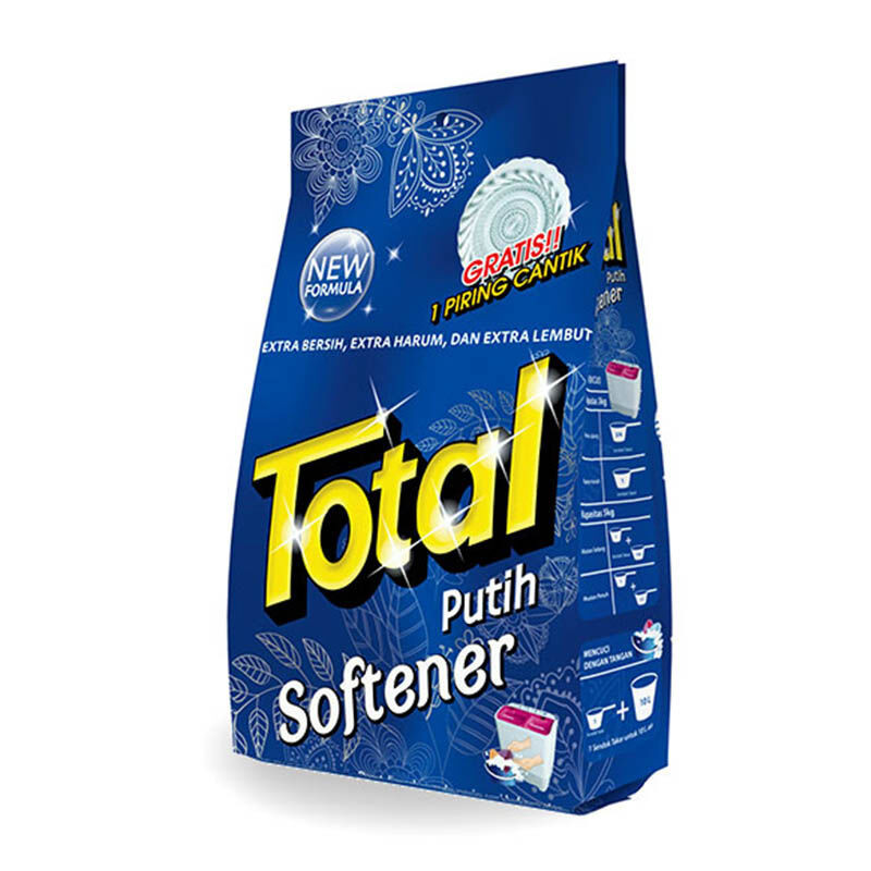 Mega Swalayan - TOTAL DETERGENT 1.2KG PUTIH+SOFTENER-DNR
