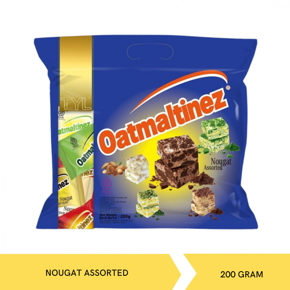 Mega Swalayan - TYL OATMALTINEZ NOUGAT ASSORTED 200G X 24