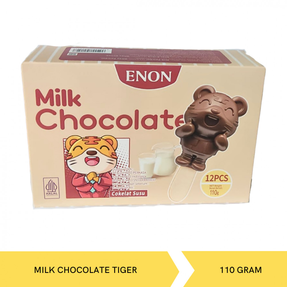 Mega Swalayan - ENON MILK CHOCO TIGER 110G X 24