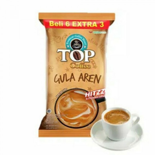 Mega Swalayan - TOP COFFEE GULA AREN PACK 22G/6+3`S X 20