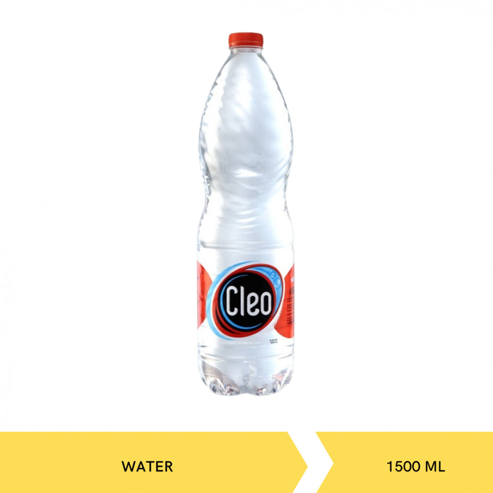 Mega Swalayan - CLEO DEMINERAL WATER BTL 1500ML X 12