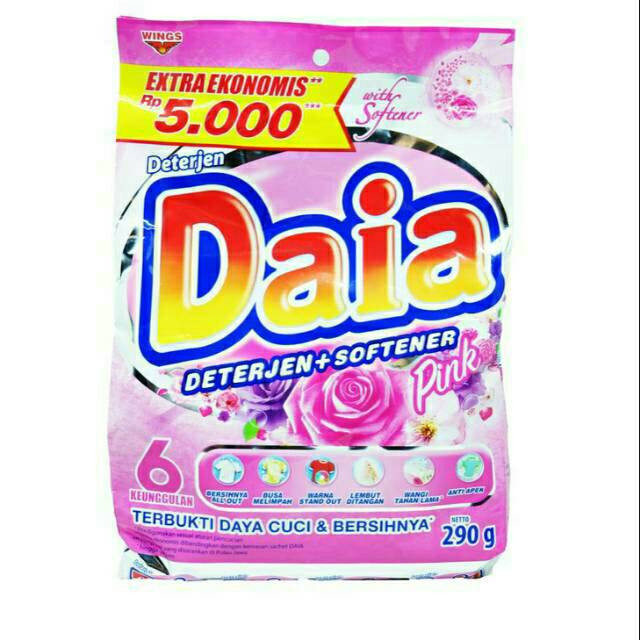Mega Swalayan - DAIA DET+SOFTENER PINK 245G X 24