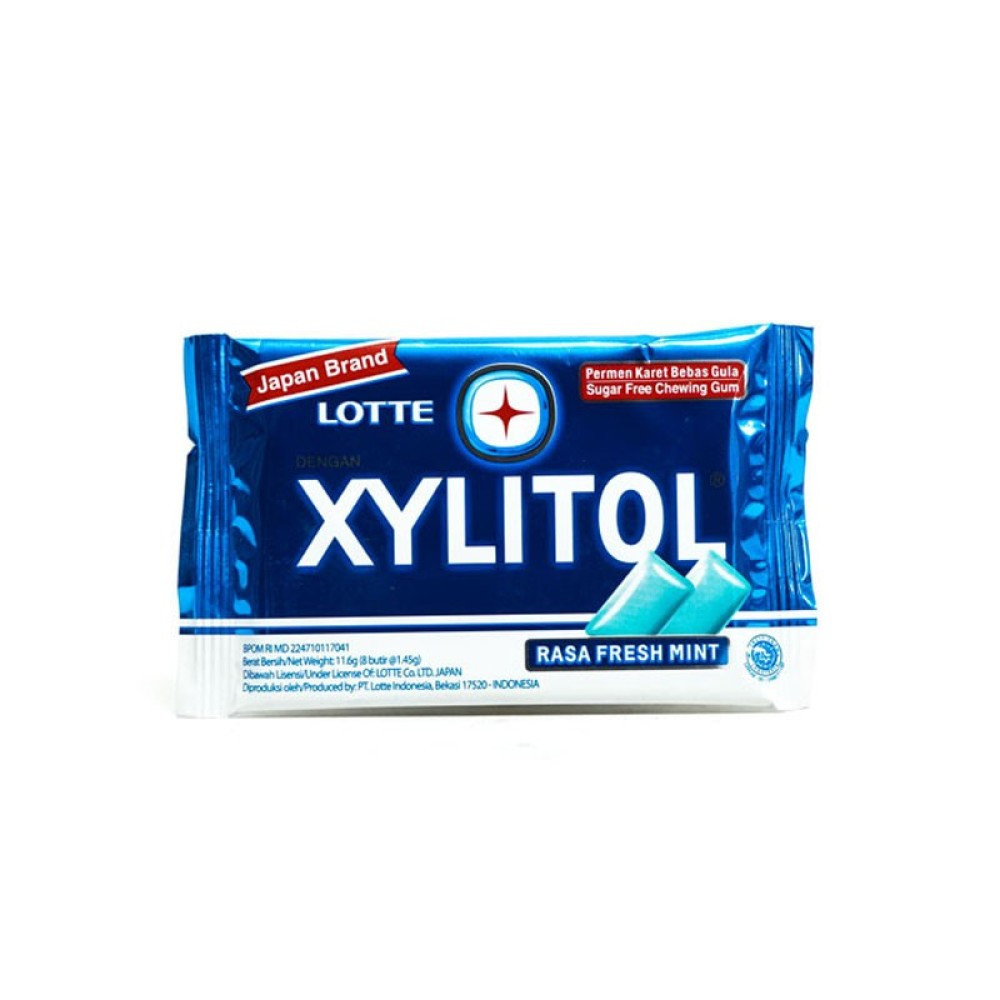 Mega Swalayan - LOTTE XYLITOL FRESH MINT BLISTER 11.6G X 15