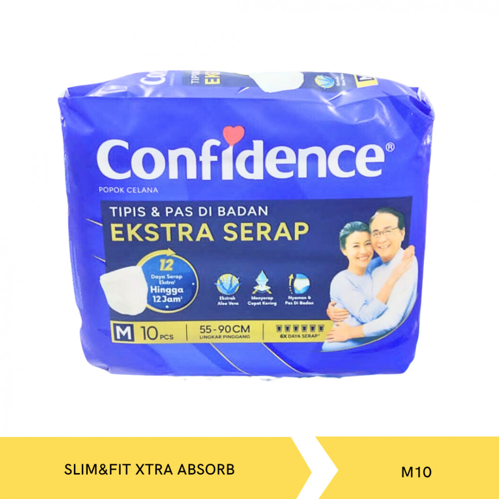 Mega Swalayan - CONFIDENCE ADULT PANTS SLIM&FIT XTRA ABSORB M10 X 8