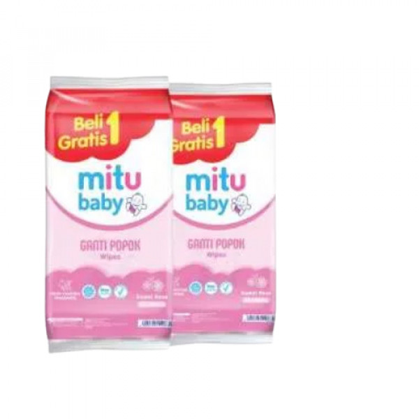 Mega Swalayan - MITU BABY WIPES GPP WHITE VL 50+50`S X 24