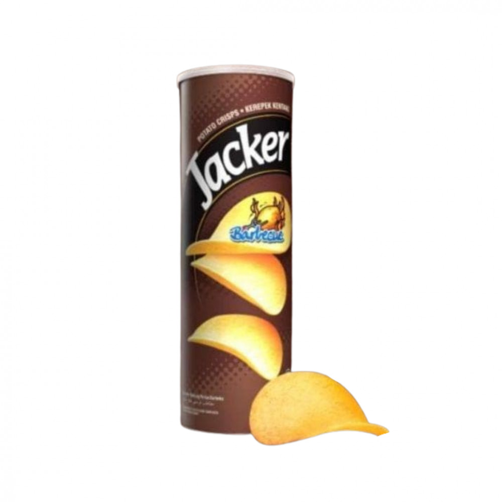 Mega Swalayan - JACKER POTATO CRISP BBQ TIN 110G X 24