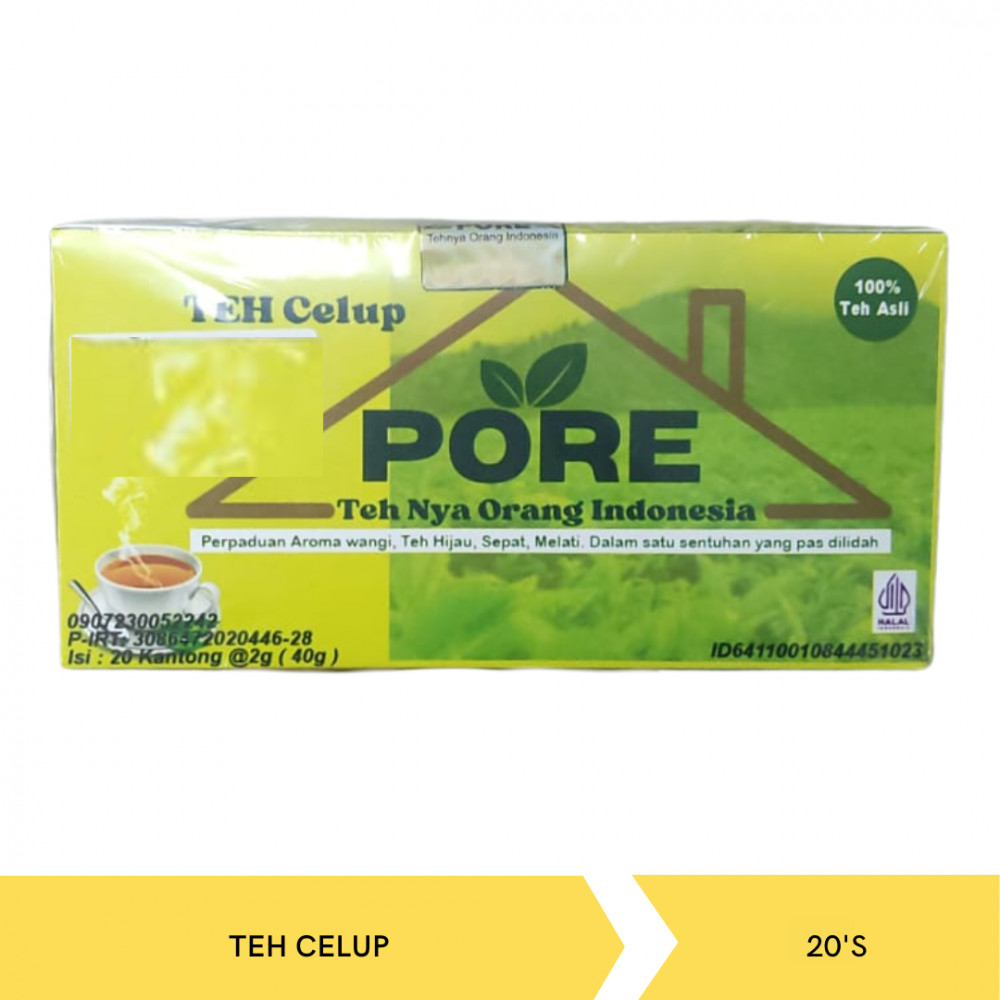 Mega Swalayan - PORE TEH CELUP 2G/20`S