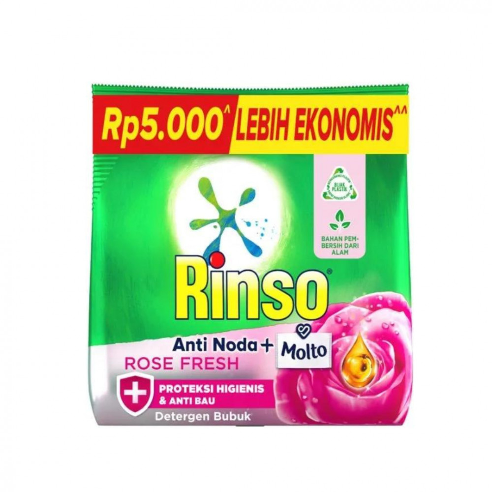 Mega Swalayan - RINSO AN+MOLTO PWD ROSE FRESH 195G X 18