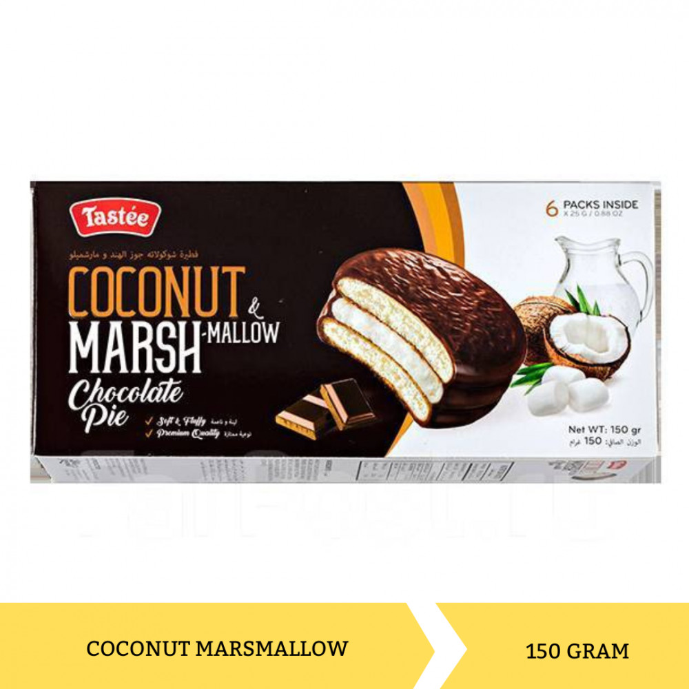 Mega Swalayan - TASTEE CHOCO PIE COCONUT MARSH 150G X 16
