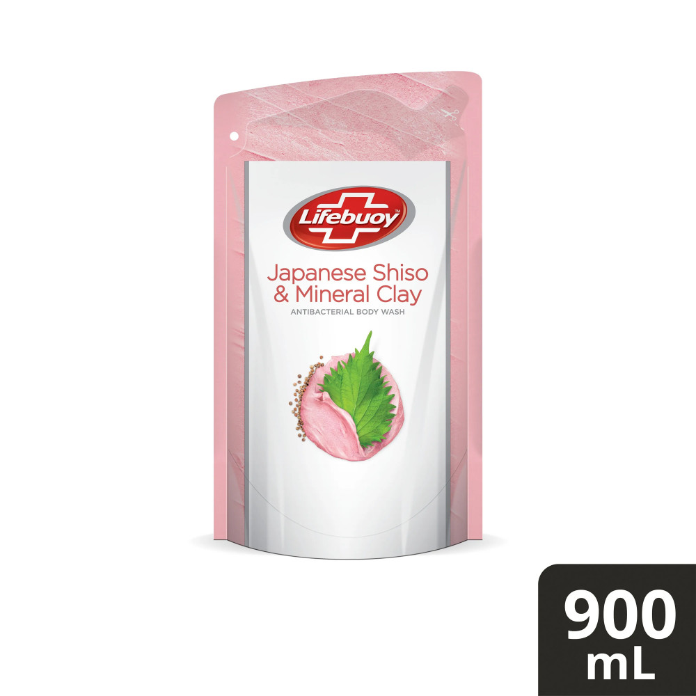 Mega Swalayan - LIFEBUOY BW SHISO&MINERAL CLAY POUCH 825MLX12